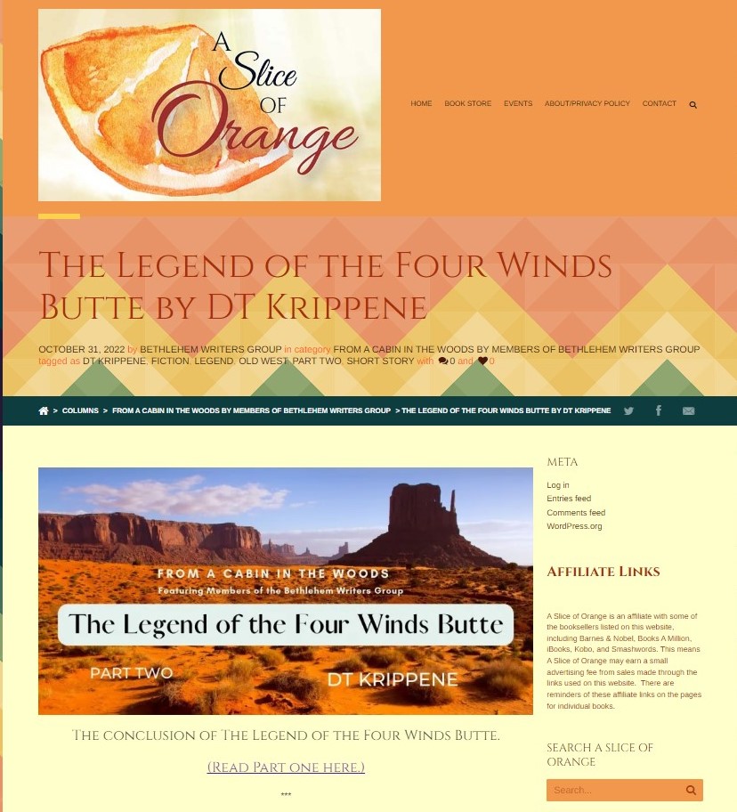The Legend of Four Winds Butte – Part 2 | D.T. Krippene